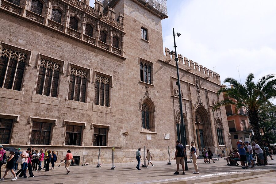 Lonja de la Seda Valencia exterior facade