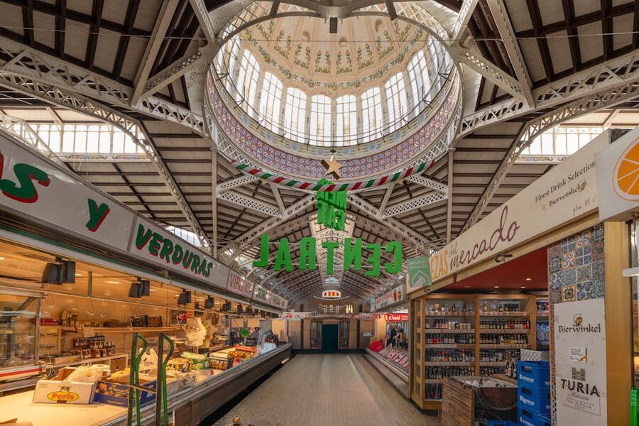 Valencia Mercado Central interior architecture