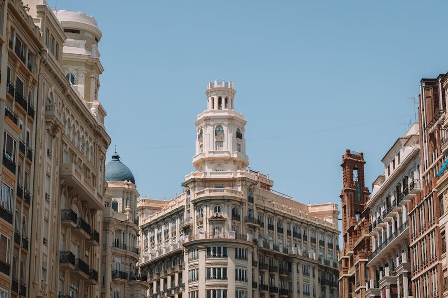 Neoclassical building in Valencia old town