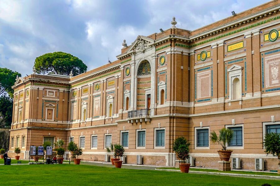 Historic building with gardens in Vatican City