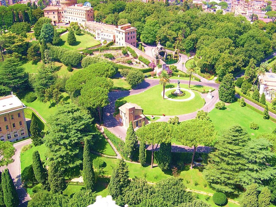 Vatican Gardens panoramic view