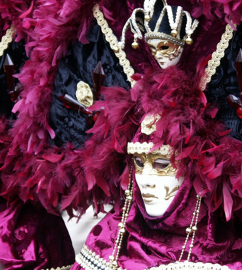 Traditional Venice Carnival mask