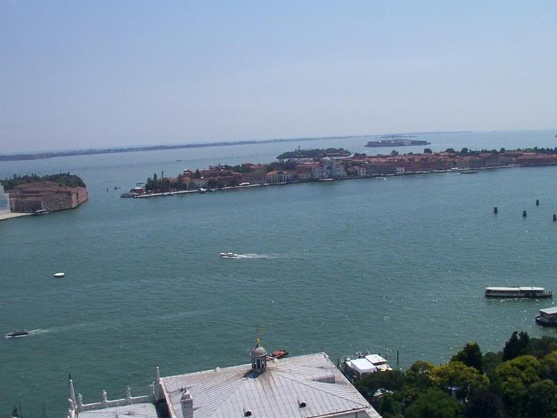 View from the top of St Mark's Campanile looking down on Piazza San Marco