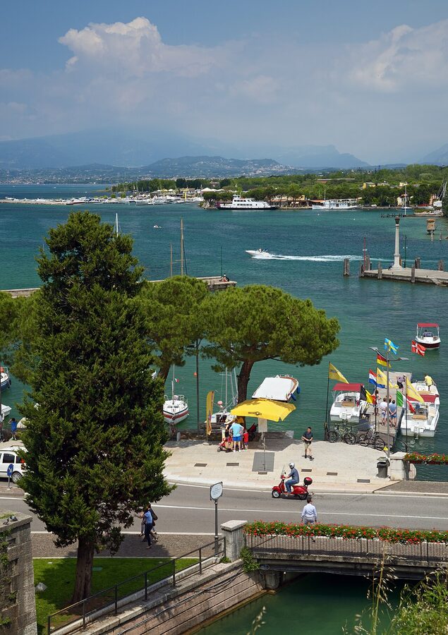 Lake Garda viewed from Peschiera del Garda on the southern shore