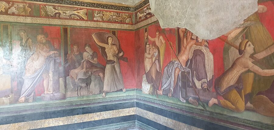 Villa of the Mysteries fresco cycle in Pompeii