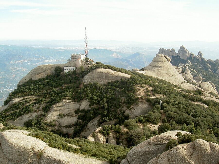 View from Sant Jeroni summit at Montserrat