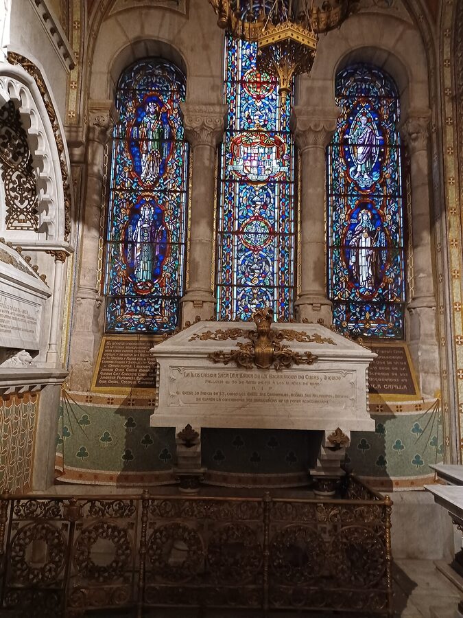 Almudena Cathedral crypt arches Madrid
